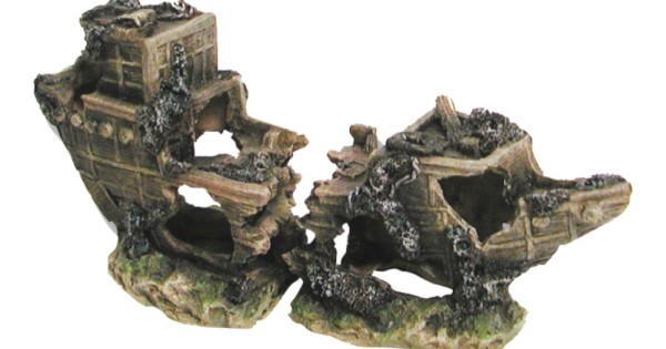 Shipwreck Decor 25x12.5cm 2Pce