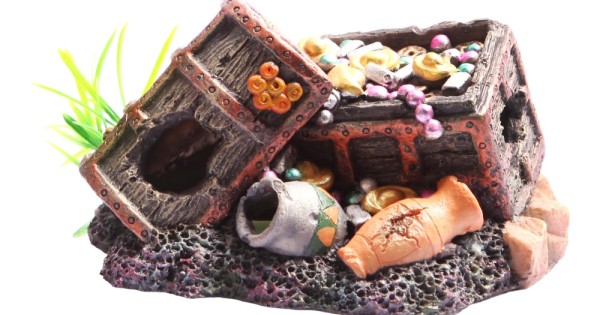 Aquaone Sunken Treasure Chest Large 16x11.5x9.5cm